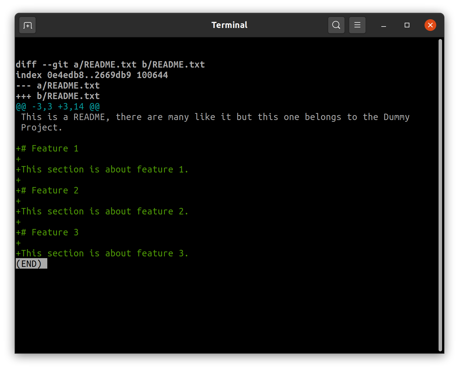 Committing parts of your changes via the git command-line interface ...