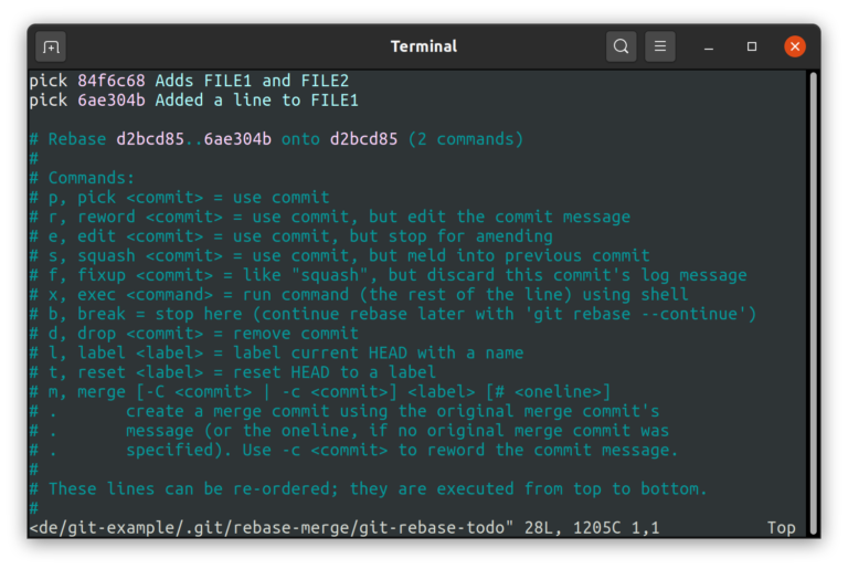 Splitting commits using git rebase – Mark's Blog