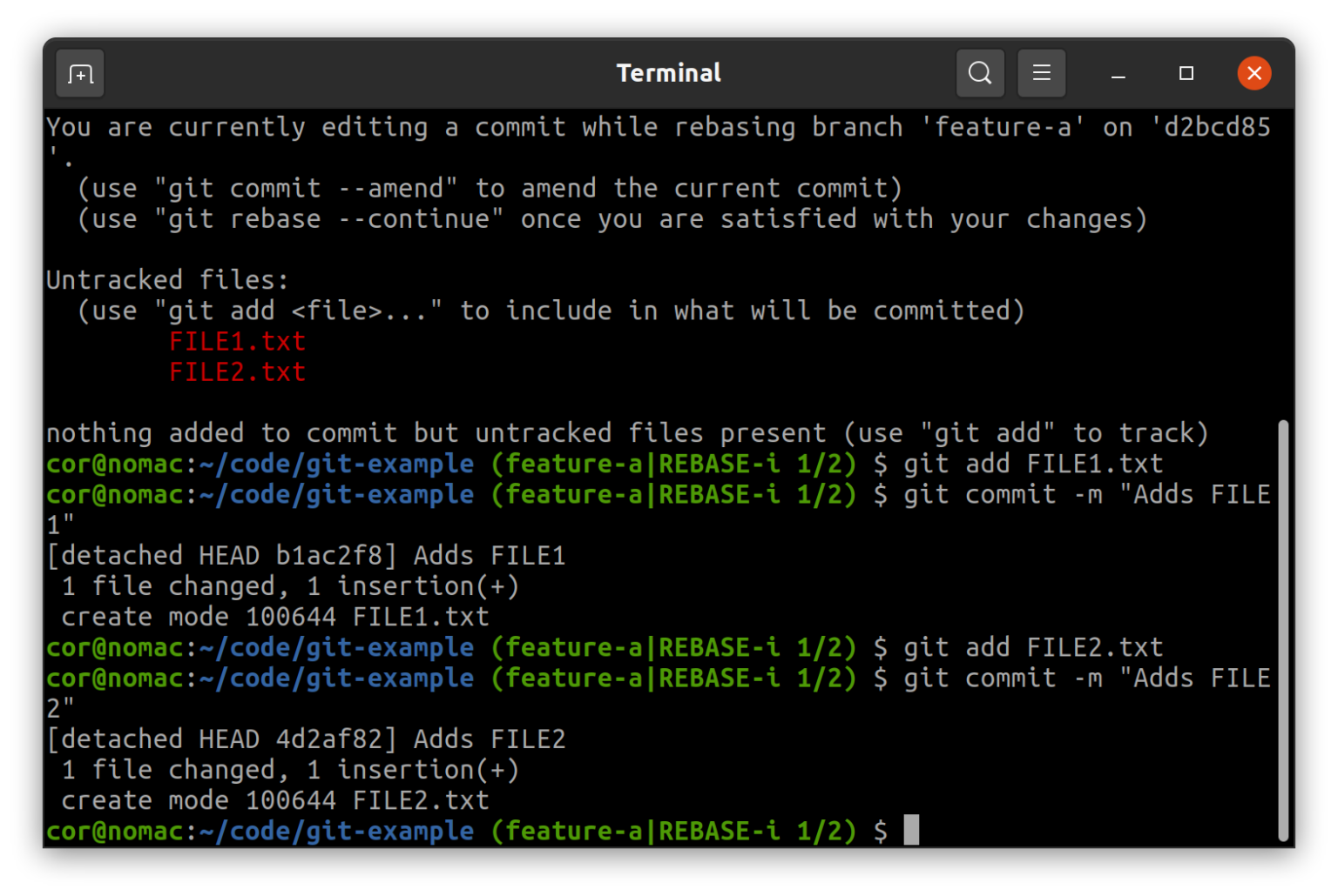 Splitting Commits Using Git Rebase Marks Blog